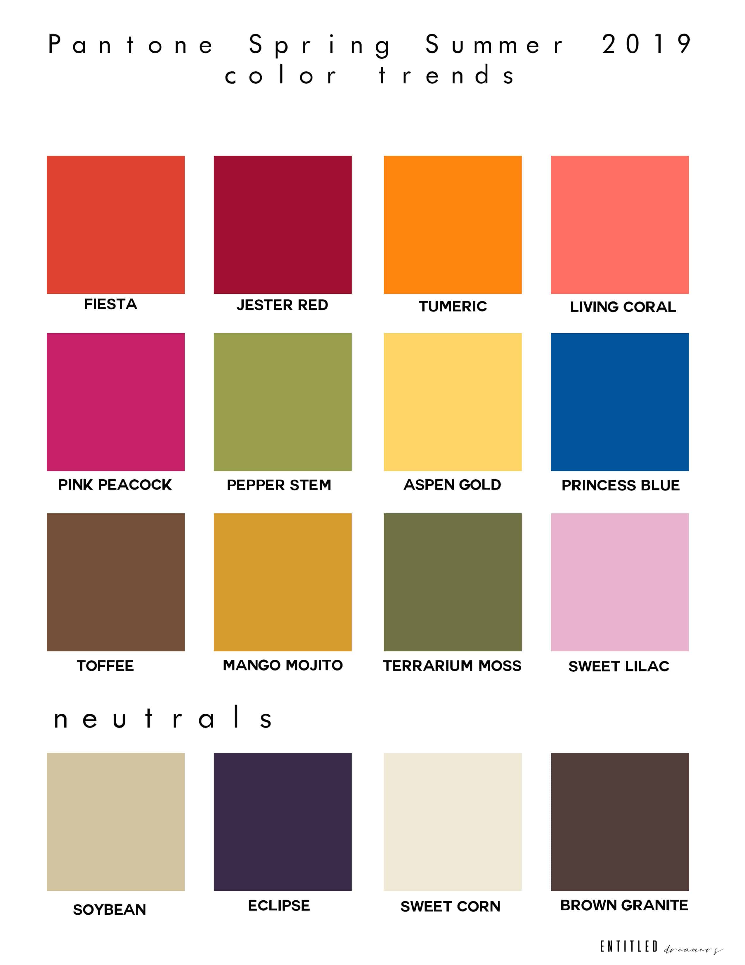 Pantone Color Trends For Spring : Part 1 - Gabrielle Arruda