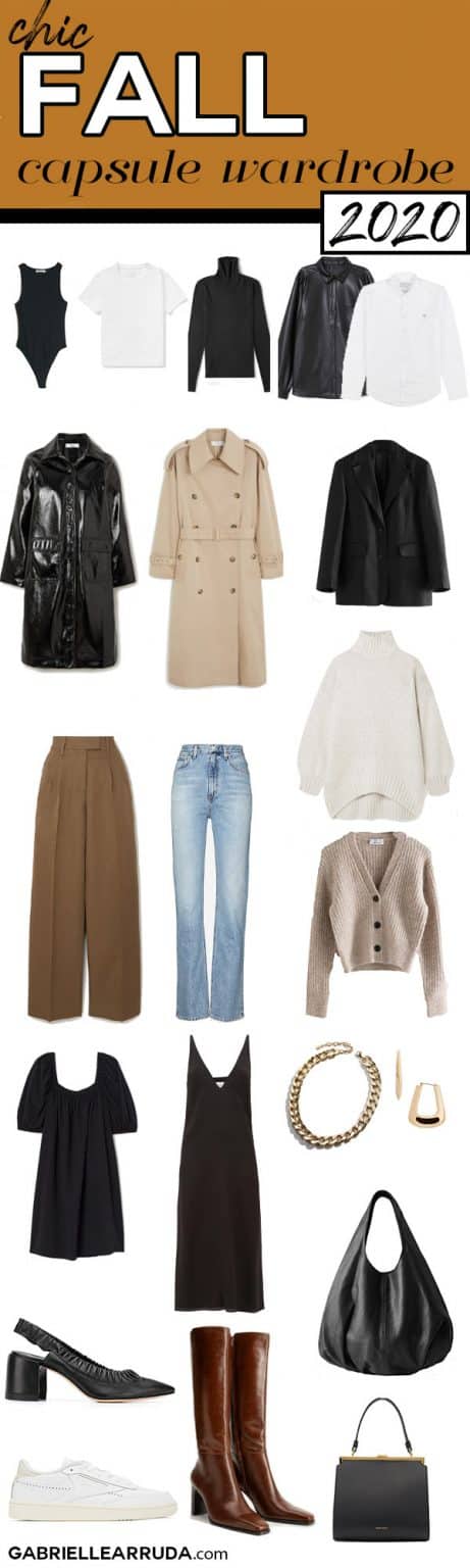 The Fall Capsule Wardrobe 2020 that will save your style | Gabrielle Arruda