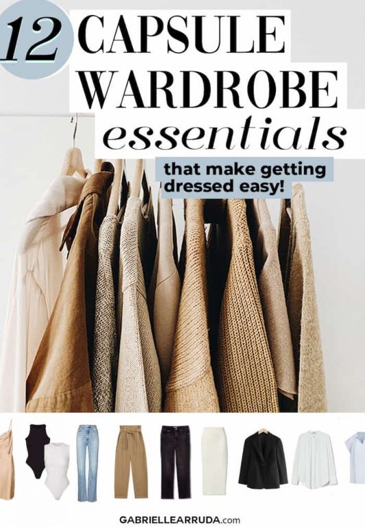 12 Capsule Wardrobe Essentials You Need for Endless Outfits | Gabrielle ...