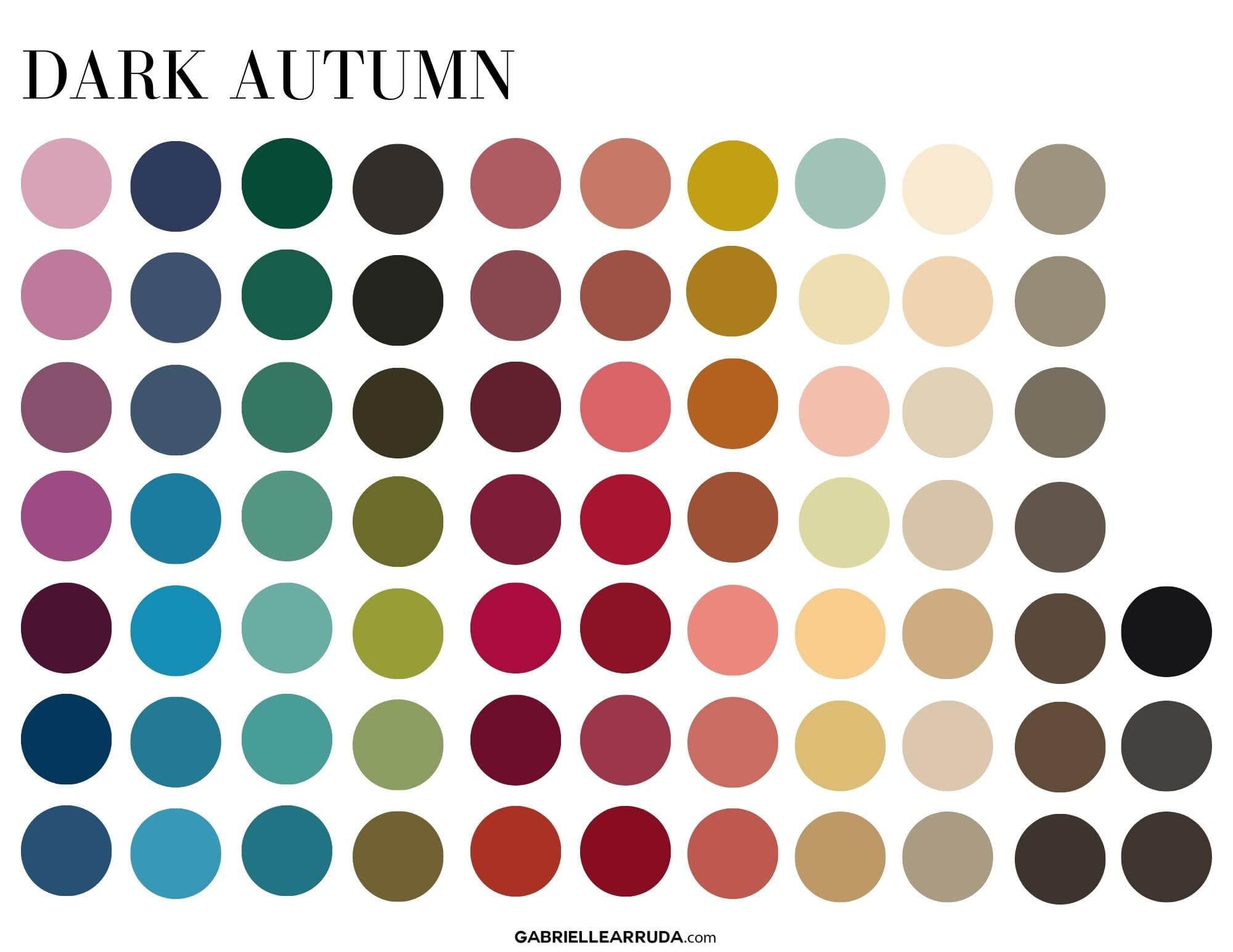Deep Autumn Color Palette For Procreate Instant Download Lupon 