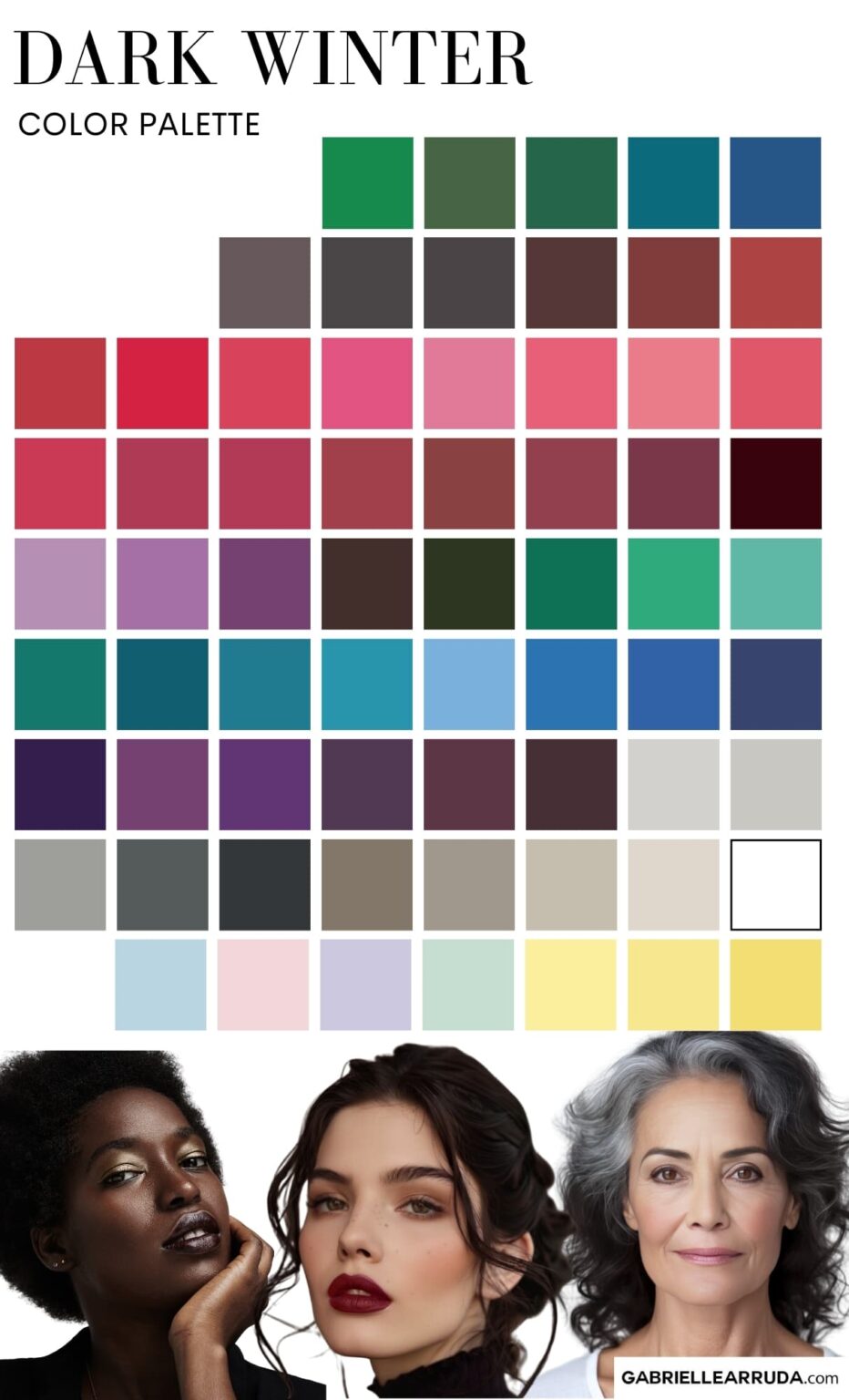 Deep Winter Seasonal Color: The Ultimate Guide | Gabrielle Arruda