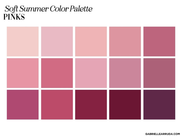 Seasonal Color Palettes: Your Best Pinks | Gabrielle Arruda