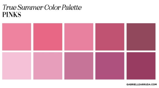 Seasonal Color Palettes: Your Best Pinks | Gabrielle Arruda