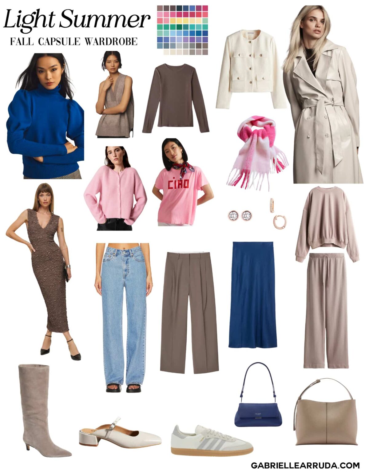 Fall Capsule Wardrobe: 12 Seasonal Color Palettes | Gabrielle Arruda
