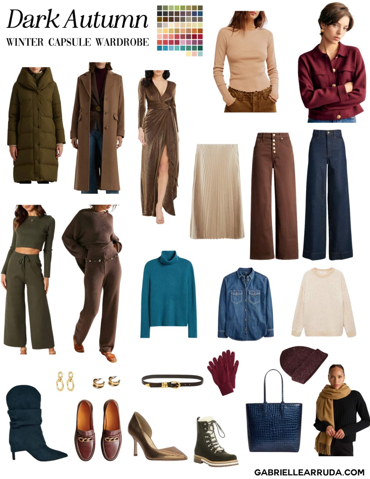 Winter Capsule Wardrobes: 12 Seasonal Color Palettes | Gabrielle Arruda