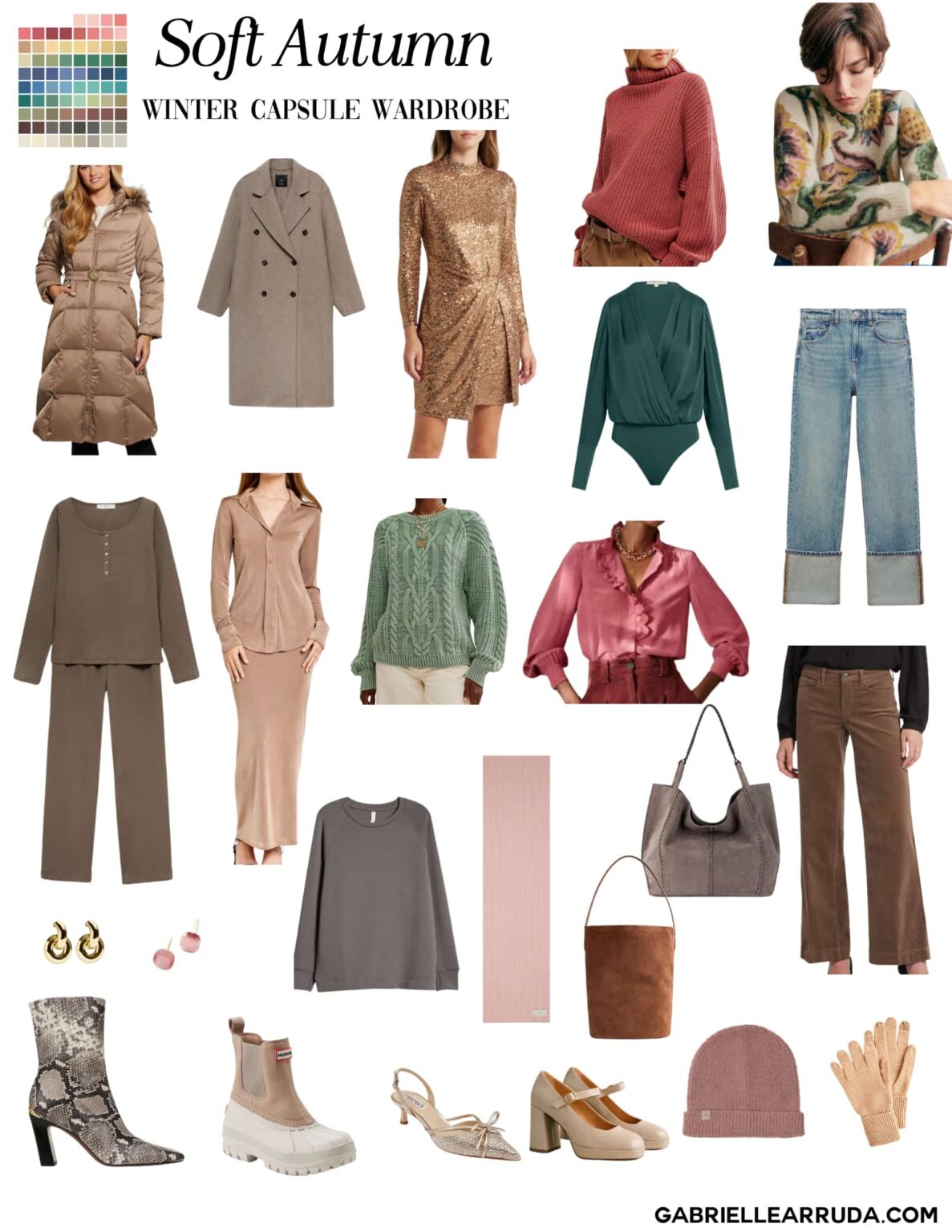 Winter Capsule Wardrobes: 12 Seasonal Color Palettes | Gabrielle Arruda