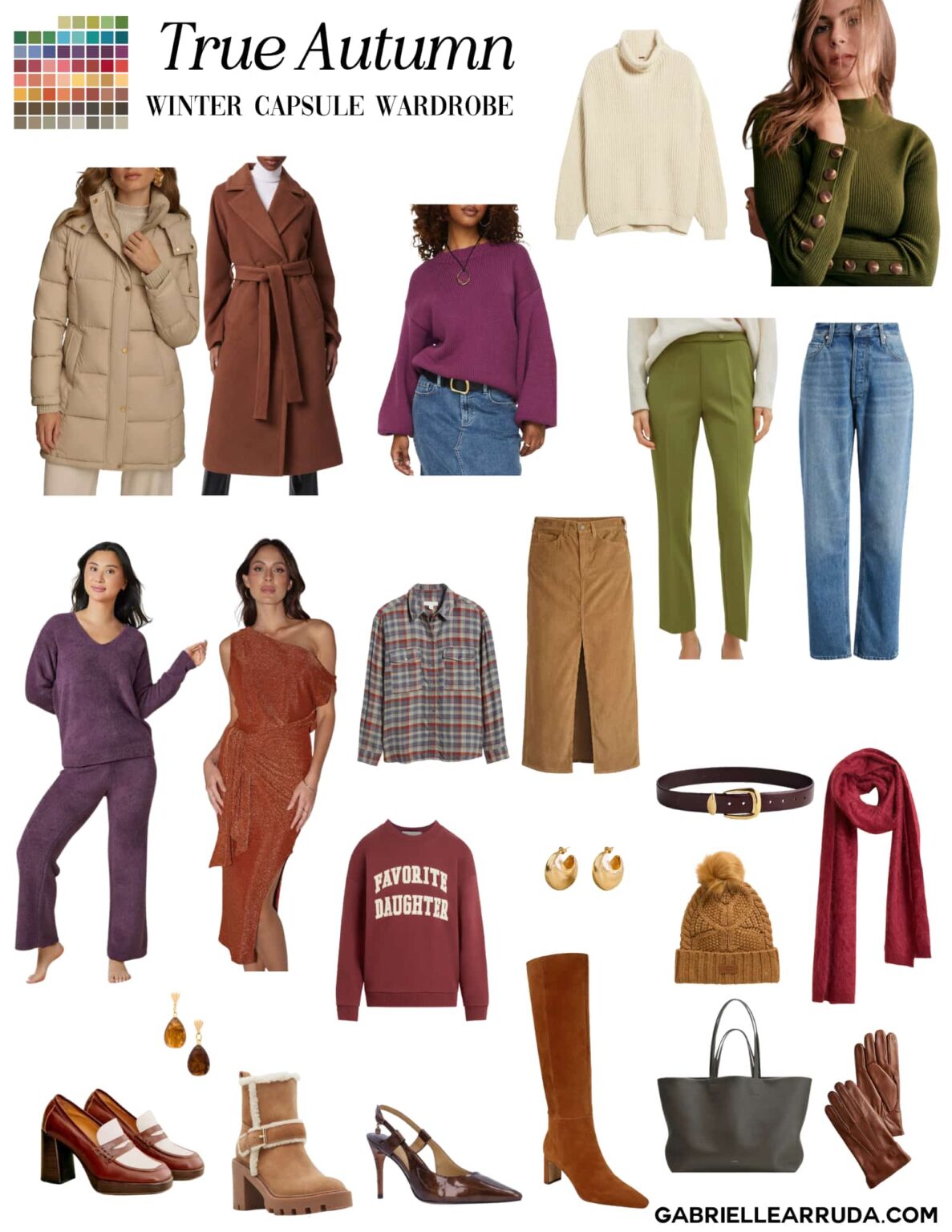 Winter Capsule Wardrobes: 12 Seasonal Color Palettes | Gabrielle Arruda