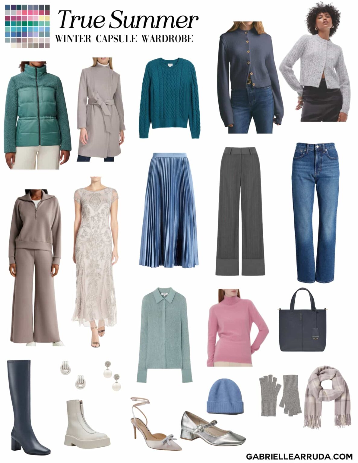 Winter Capsule Wardrobes: 12 Seasonal Color Palettes | Gabrielle Arruda