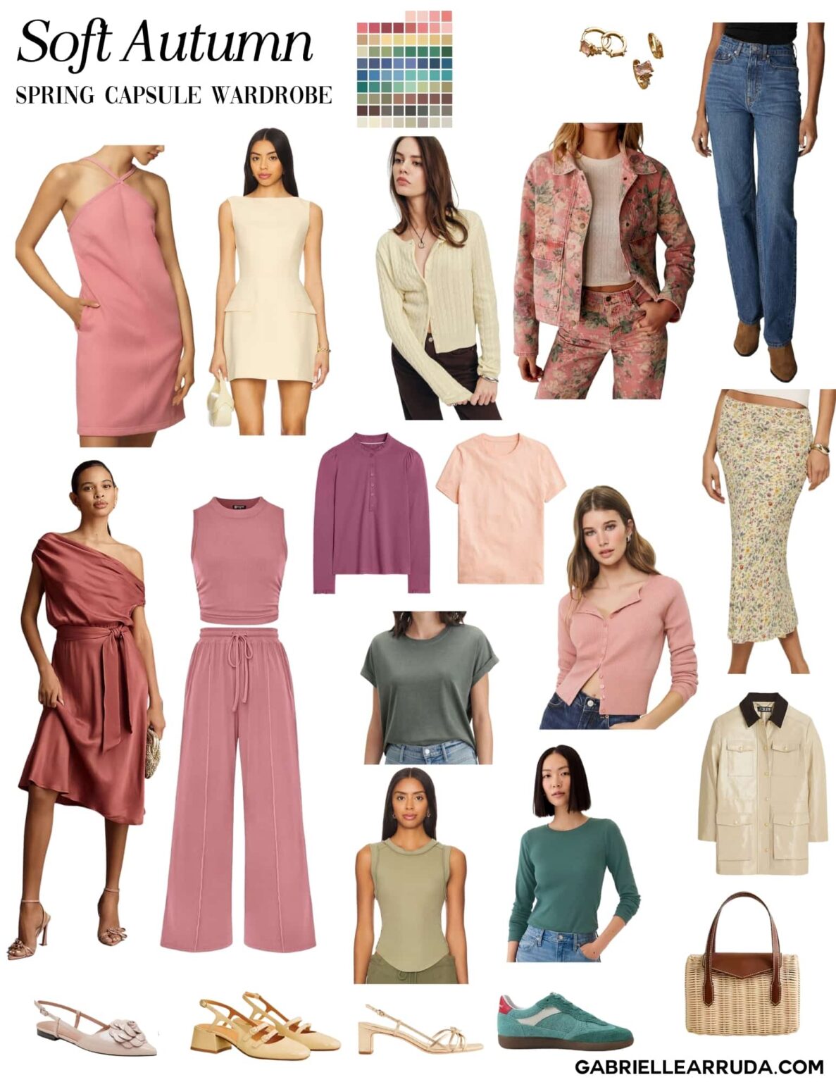 Spring Capsule Wardrobe: 12 Seasonal Color Palettes {2025} | Gabrielle ...