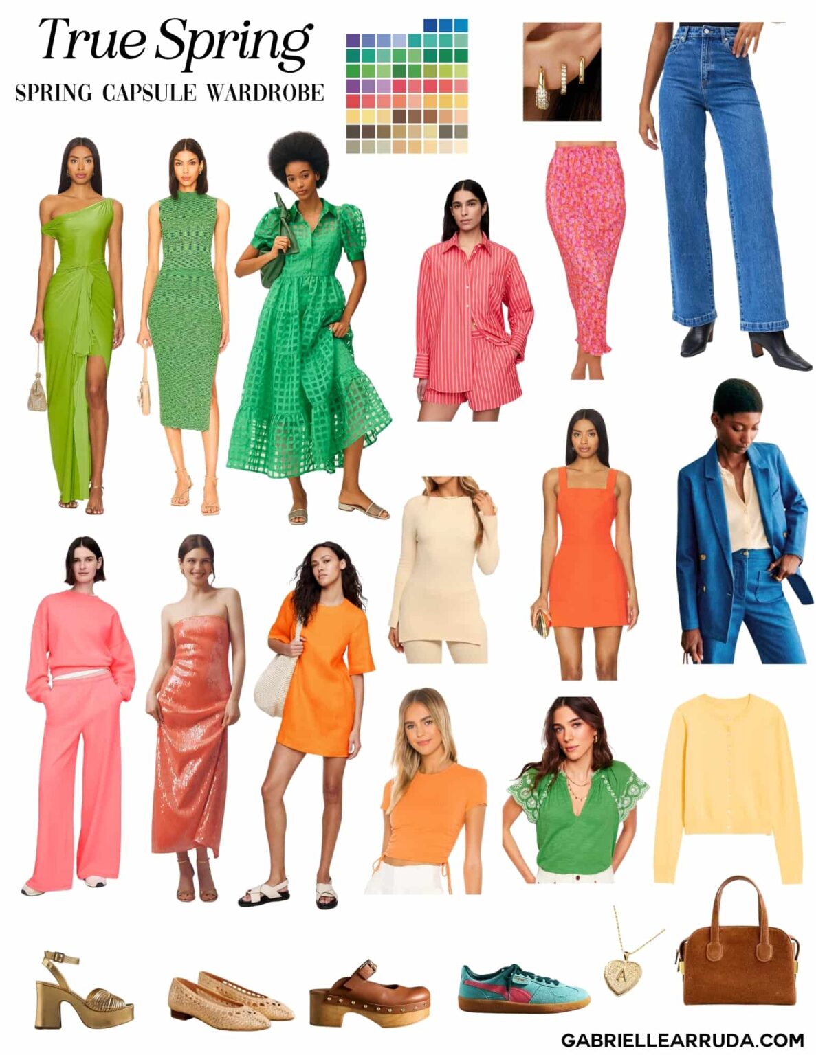 Spring Capsule Wardrobe: 12 Seasonal Color Palettes {2025} | Gabrielle ...