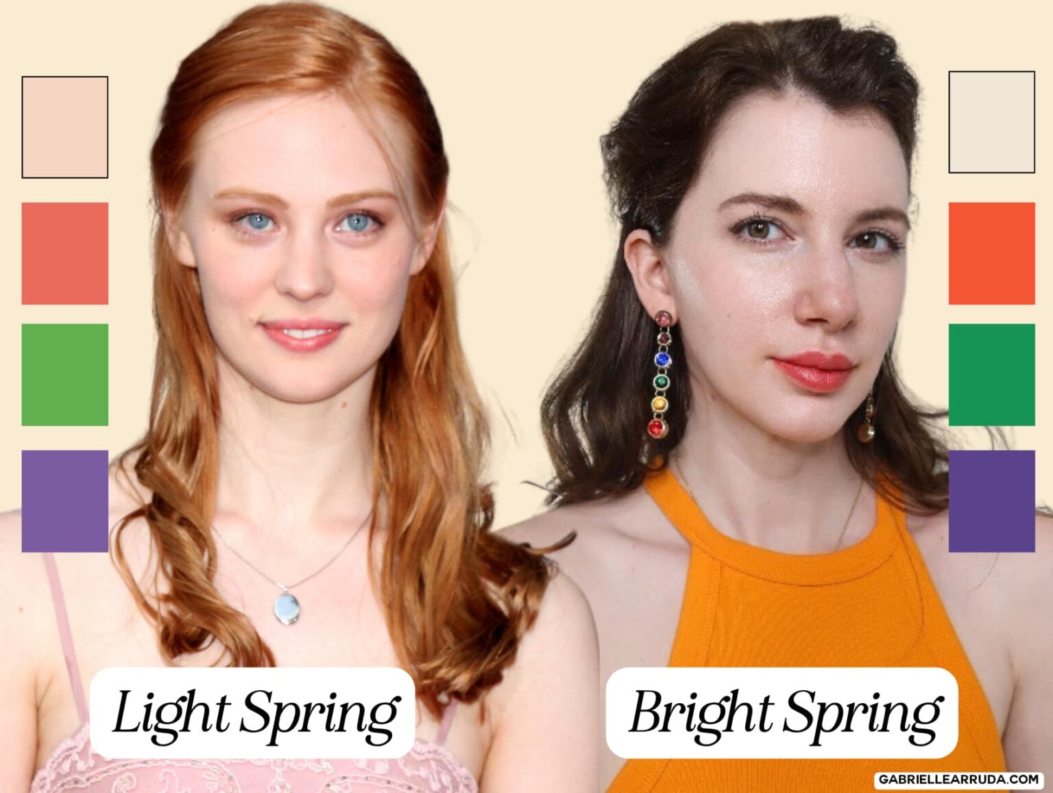 The Light Spring Seasonal Color Guide | Gabrielle Arruda