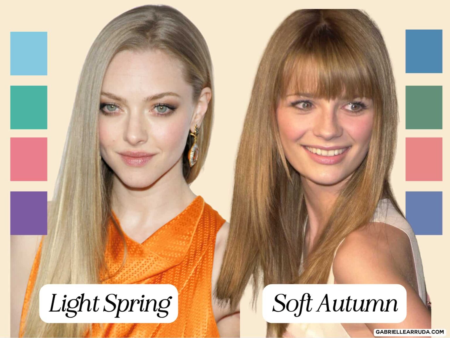 The Light Spring Seasonal Color Guide | Gabrielle Arruda