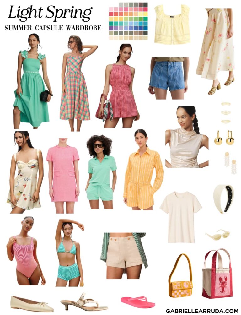 Seasonal Color Summer Capsule Wardrobes 2025 | Gabrielle Arruda