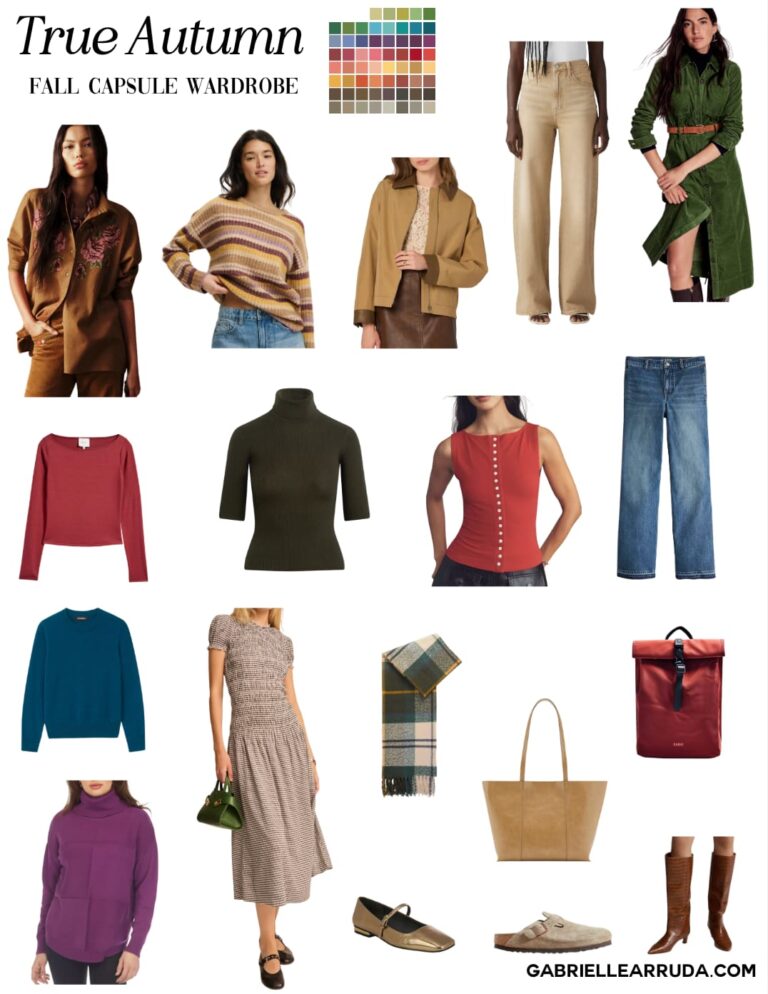 Seasonal Color Fall Capsule Wardrobes 2025 | Gabrielle Arruda